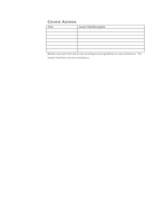 Facilitator guide template | DOCX