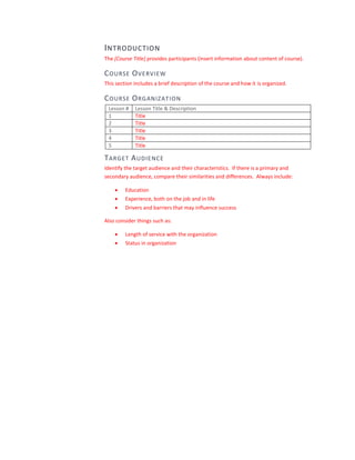 Facilitator guide template | DOCX