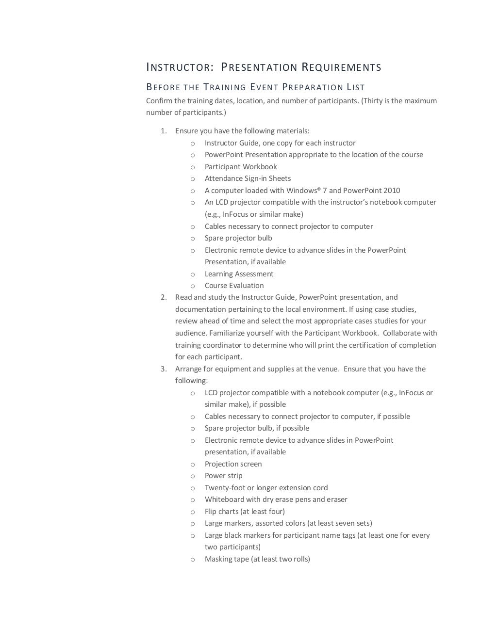 Free Training Facilitator Guide Template Free Training Facilitator Guide Template