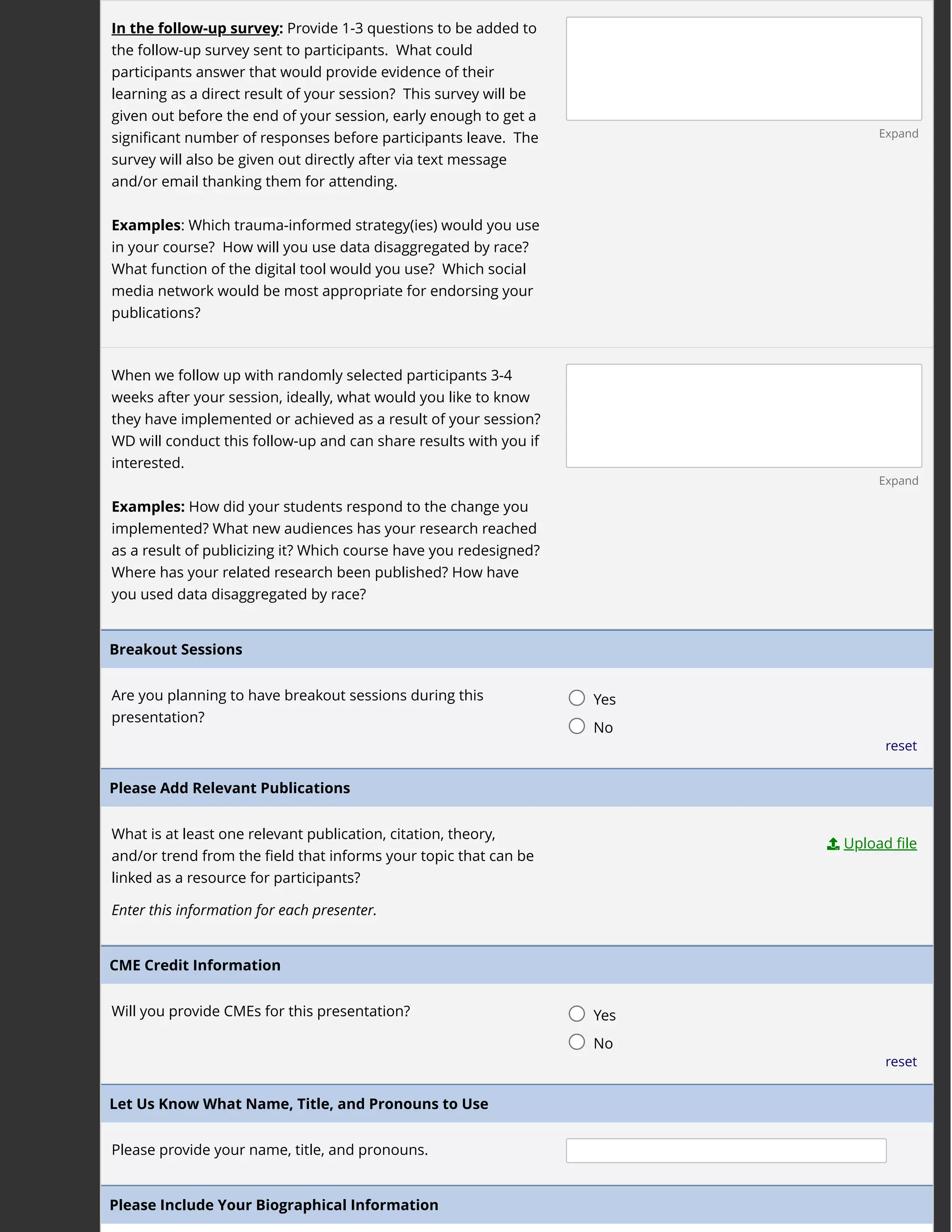 Facilitator presenter planning_resource_template | PDF