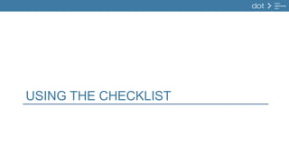 Using the Accreditation Progress Checklist | PPT
