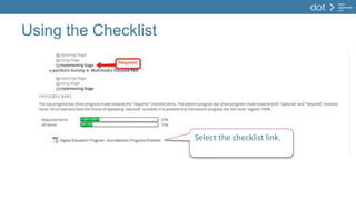 Using the Accreditation Progress Checklist | PPT