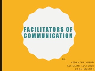Facilitators of communication | PPTX