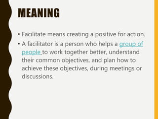 Facilitators of communication | PPTX
