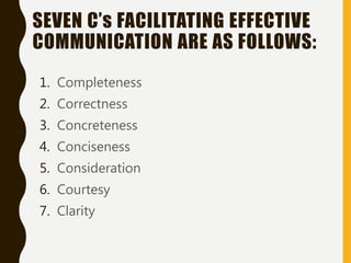 Facilitators of communication | PPTX