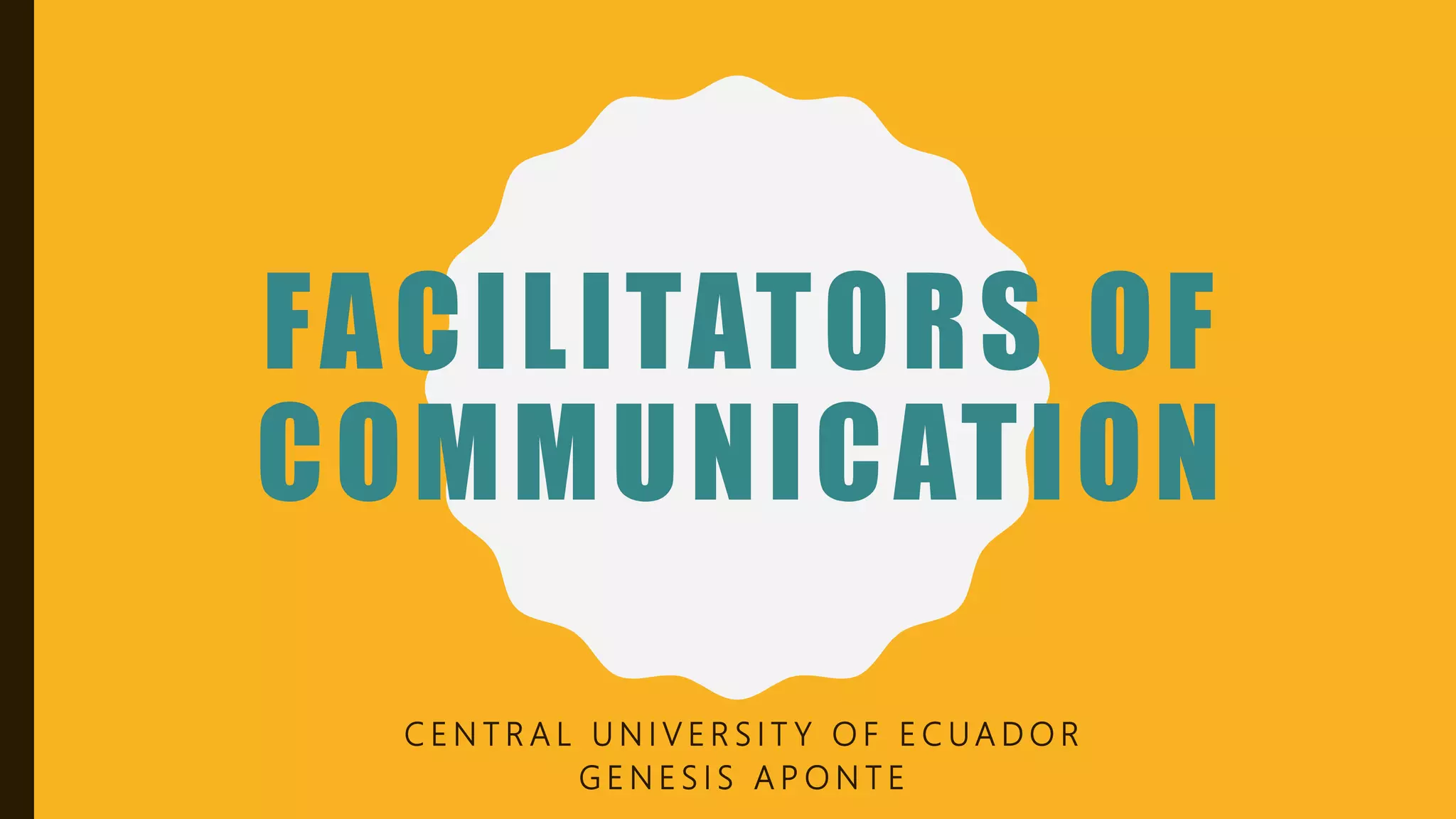 Facilitators of communication | PPTX