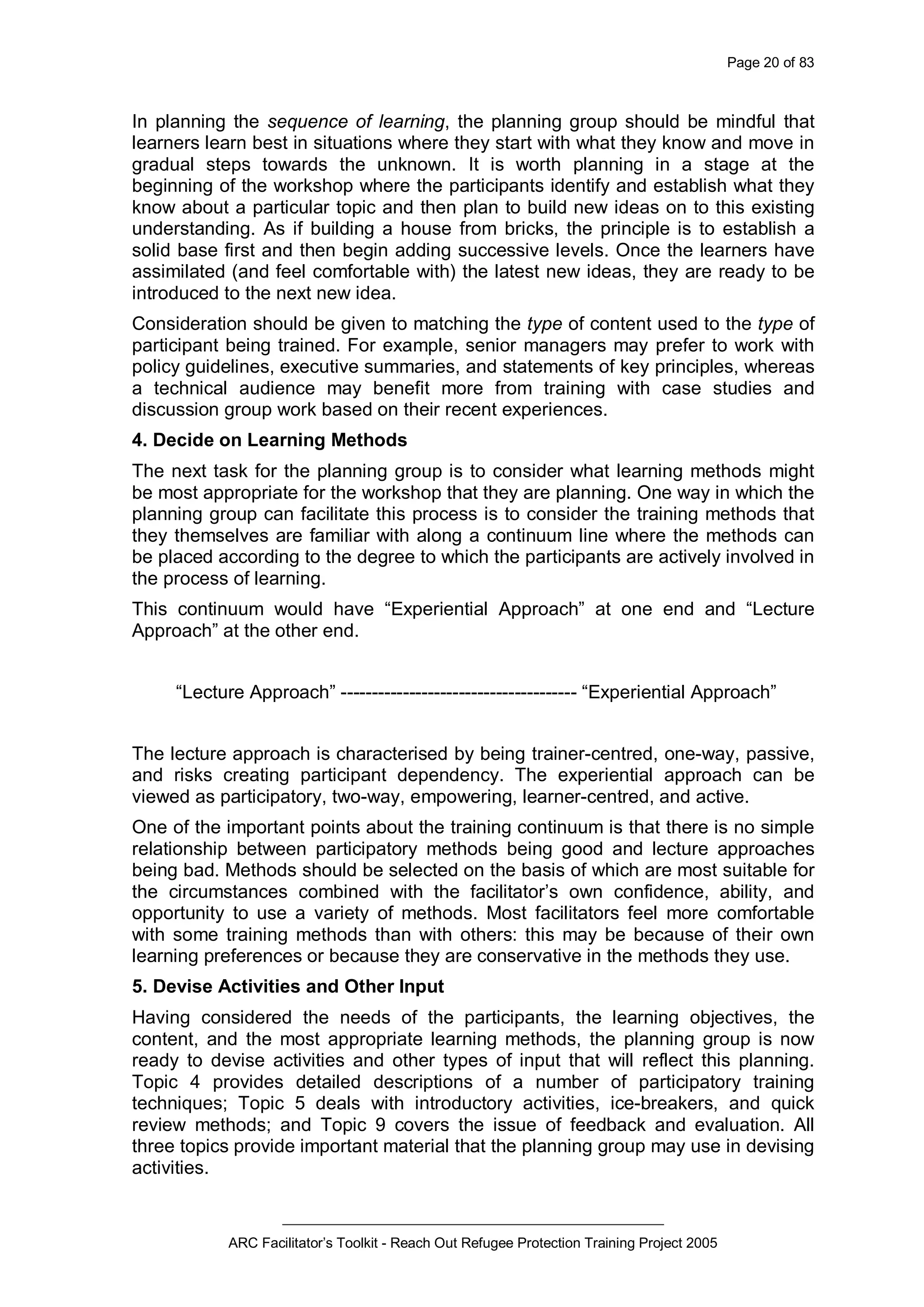 Facilitator toolkit | PDF