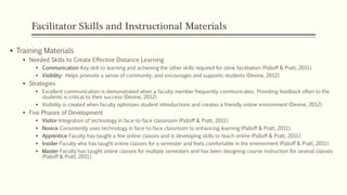 Facilitator training program | PPTX