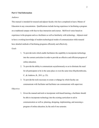 Facilitator+training+program signature+assignment | PDF