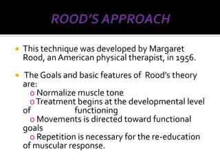 Facilitatory and inhibitory techniques new | PPTX
