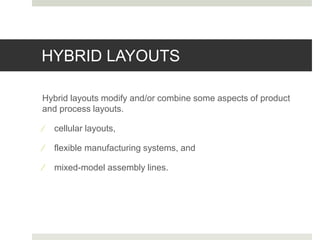 Design of Production and Service Systems - Facilities | PPTX