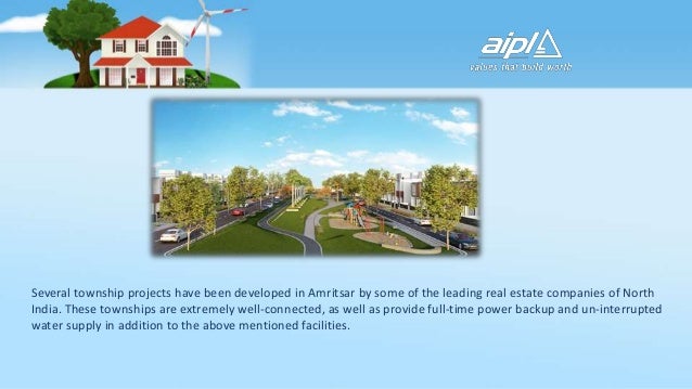 Facilities Available In Premium Township Projects of Amritsar | PPT