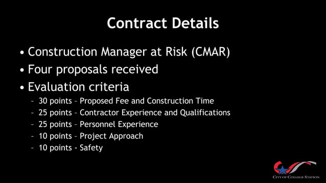 Facilities Maintenance Construction Manager at Risk | PPT