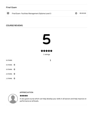 Facilities management diploma level 3 | PDF | Educational Assessment ...