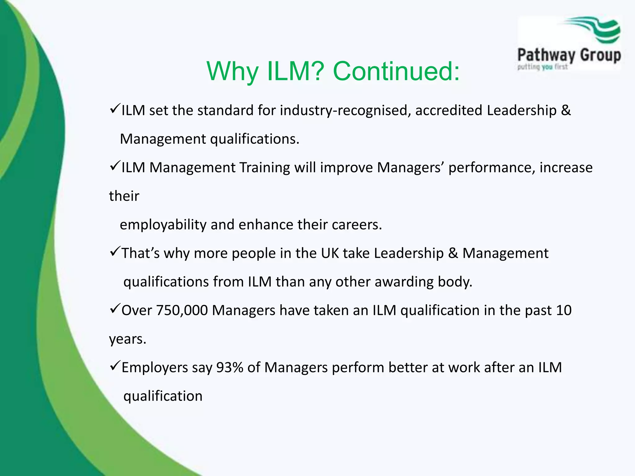 Facilities Management ILM Level 3 Qualifications | PPTX