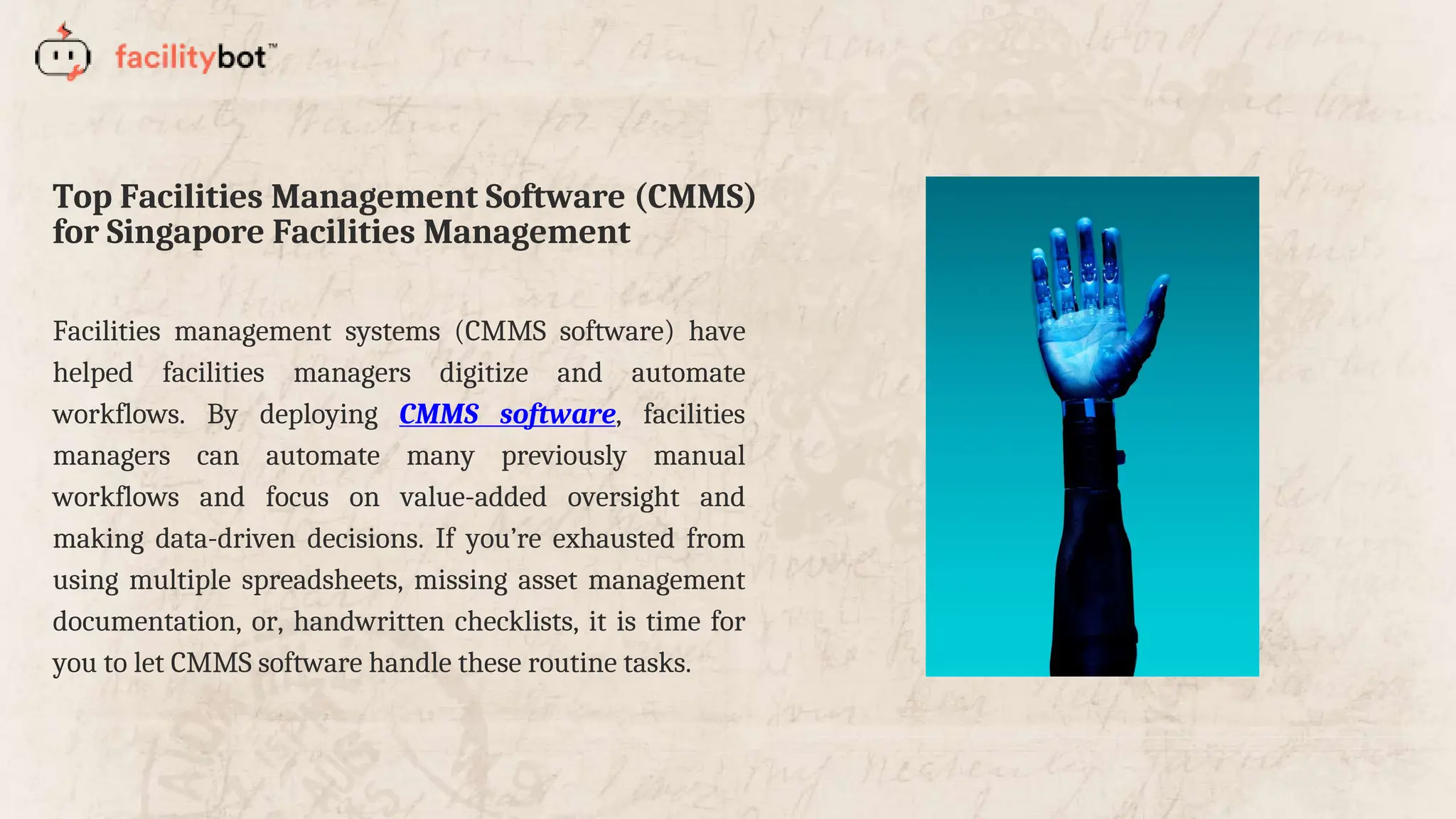 Facilities Management Software - Facility Bot.pptx | Business Utilities ...