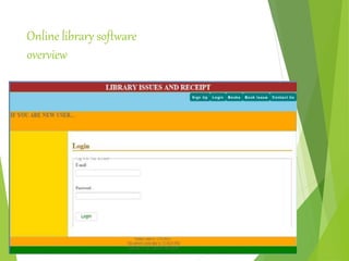 Facilities of online library | PPT