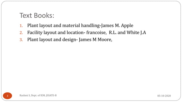 Facilities planning - Module 1 Plant Location and Material handling | PDF