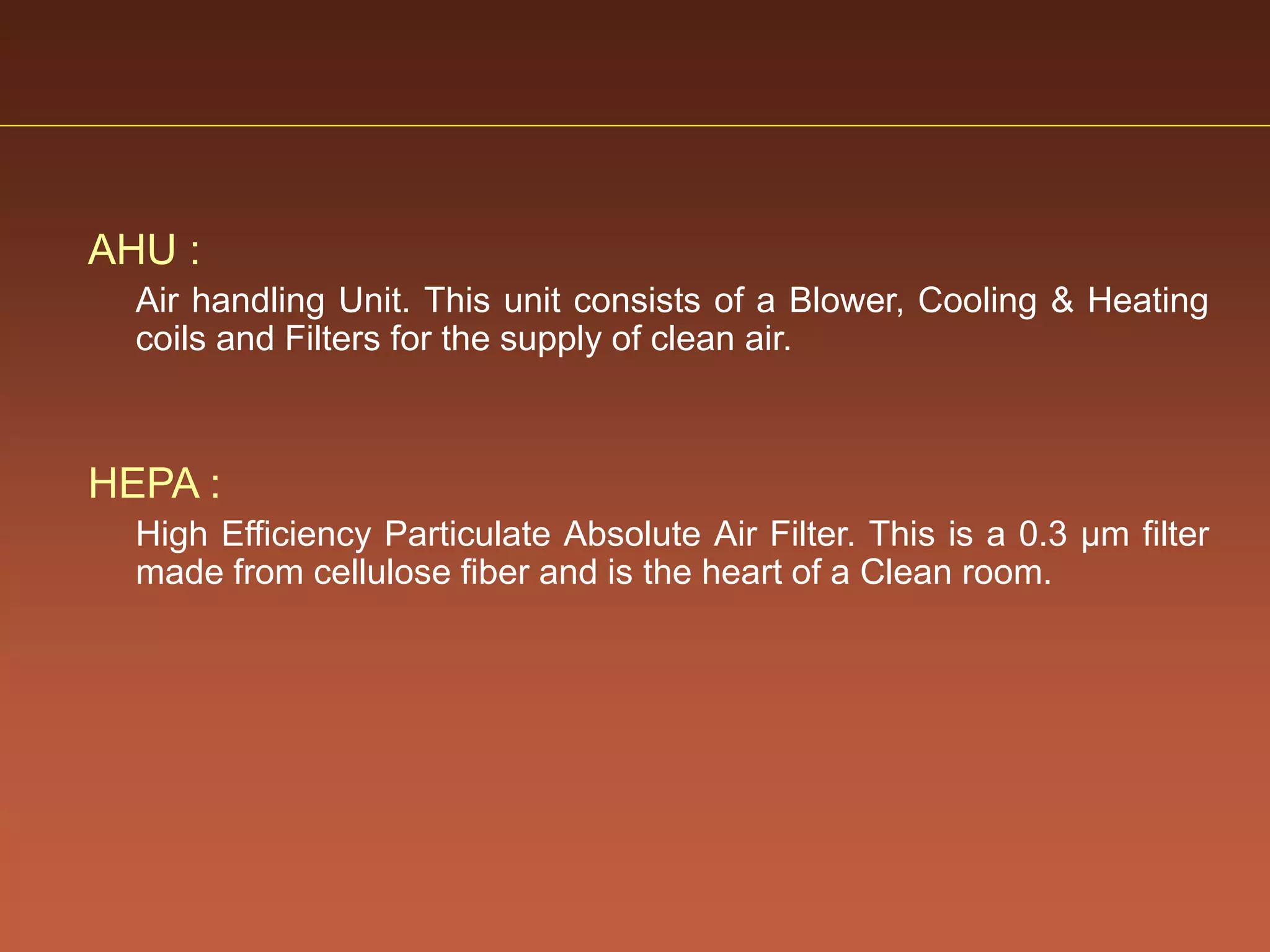 Facility and ahu validation | PPT