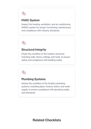facility assessment checklist.pdffacility assessment checklist | PDF