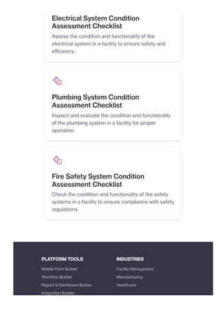 facility assessment checklist.pdffacility assessment checklist | PDF