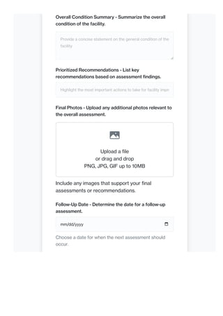 facility condition assessment checklistfacility condition assessment ...