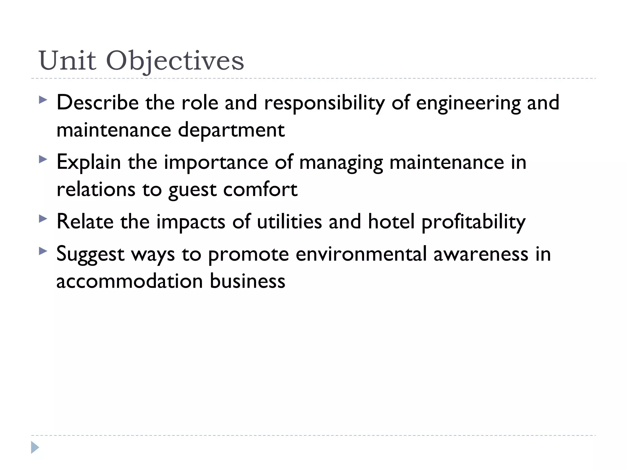 Facility engineering and Maintenance | PPT