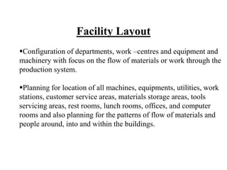 Facility layout | PPT