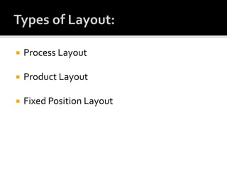 Facility layout | PPTX