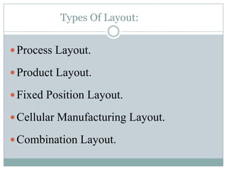 Facility layout | PPTX