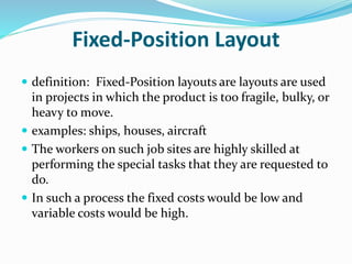 Facility layout | PPTX | Mechanical and Industrial Engineering Industry ...