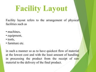 Facility layout | PPTX
