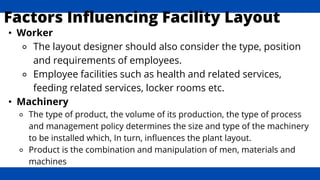 Facility Layout - Production and Operation Management | PPTX
