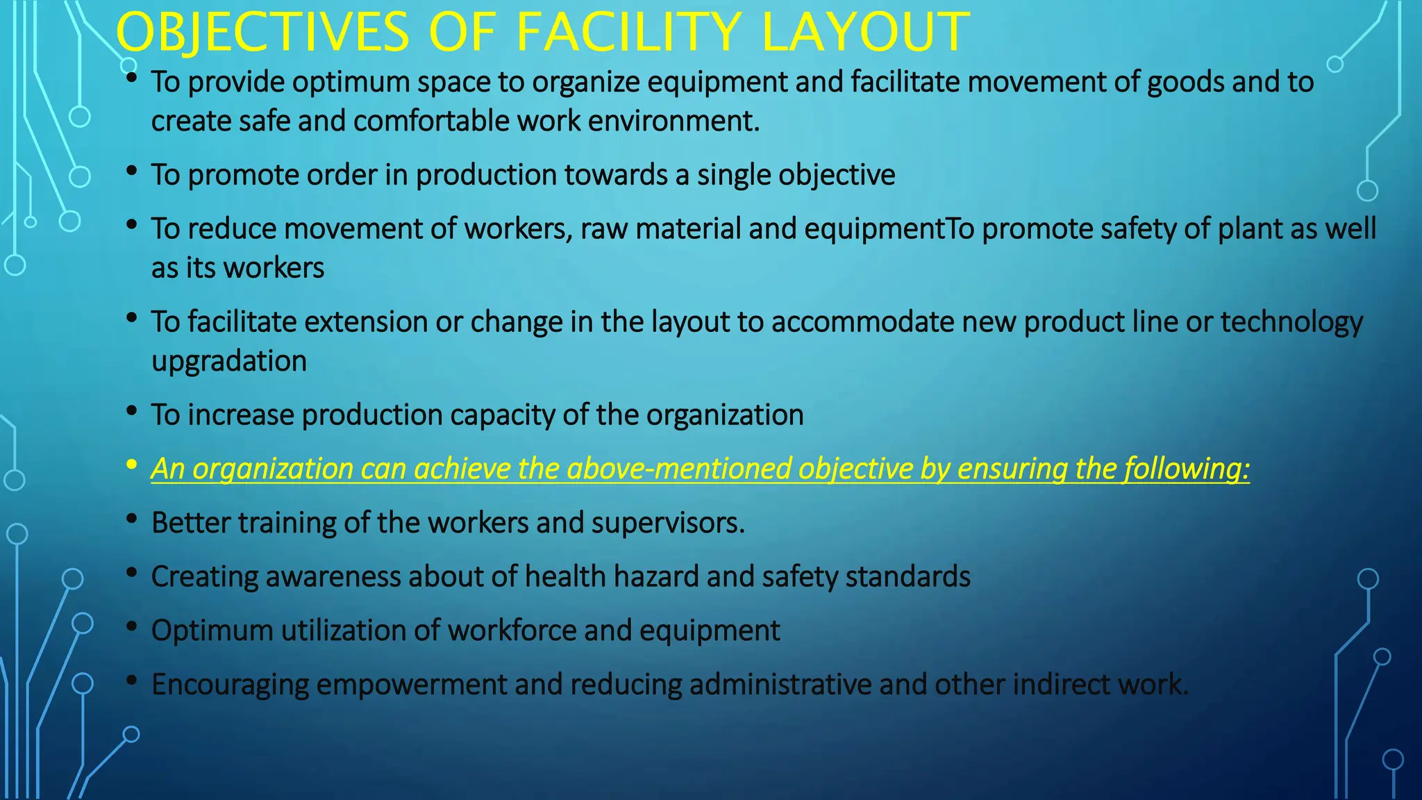 Facility layout.pptx12345678998765432112 | PPTX