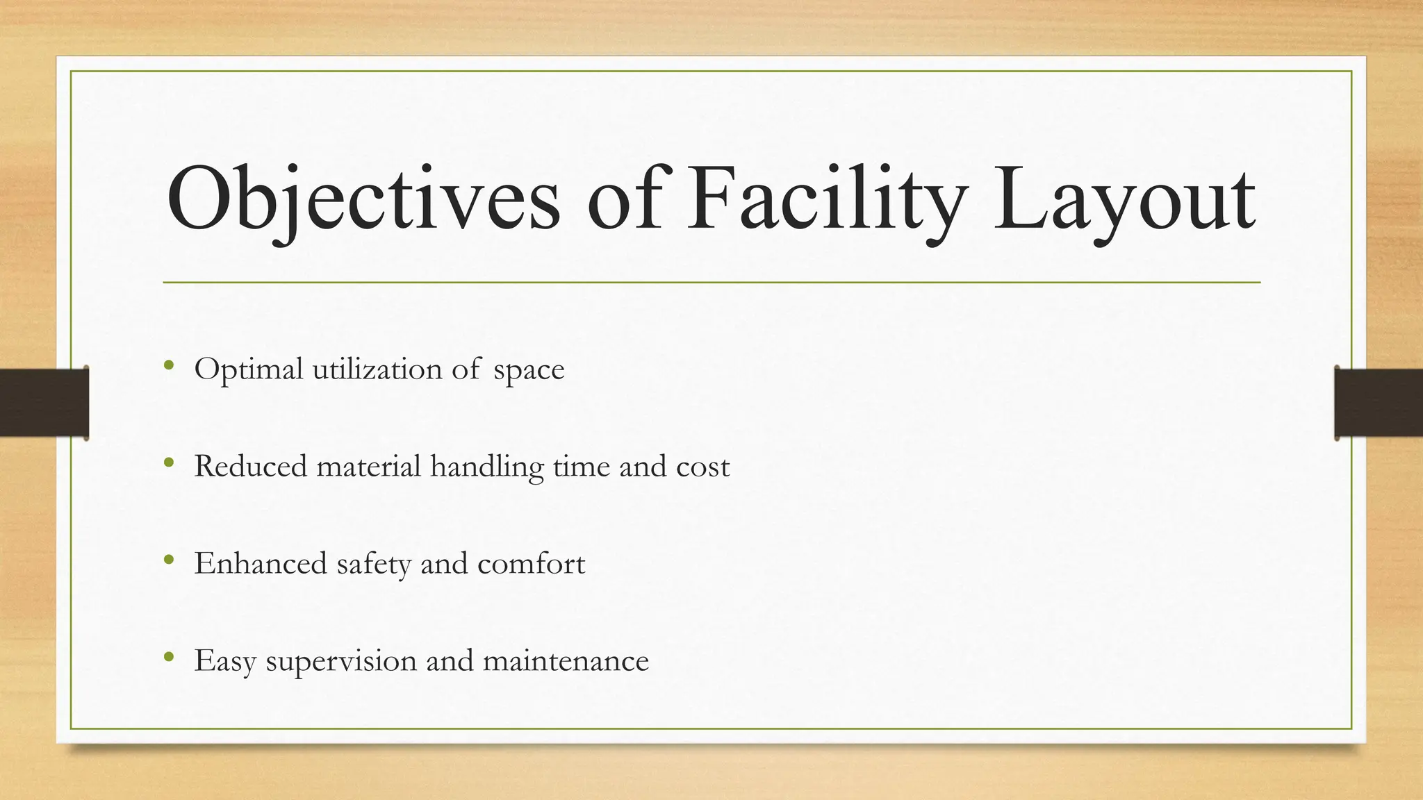 Facility Layout in Operations Management | PPTX
