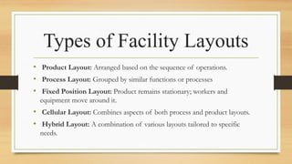Facility Layout in Operations Management | PPTX