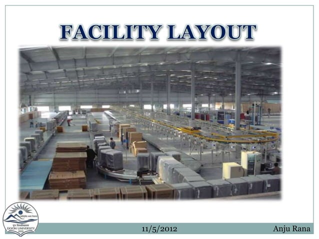 Facility layout ppt | PPTX