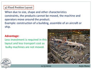 Facility layout ppt | PPTX
