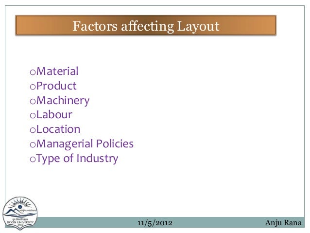 Facility layout ppt