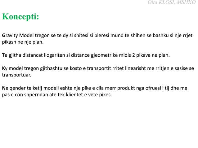 Facility location models | PPT