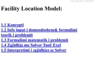 Facility location models | PPT