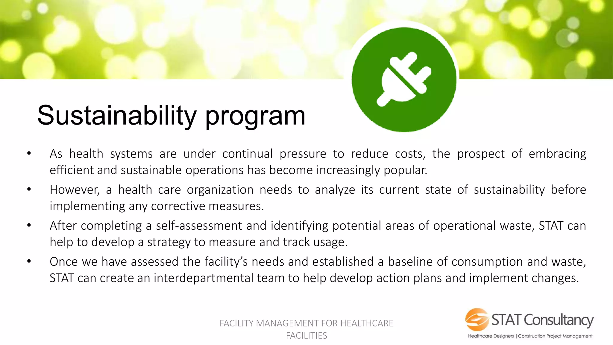 Facility management of Healthcare facilities | PPTX