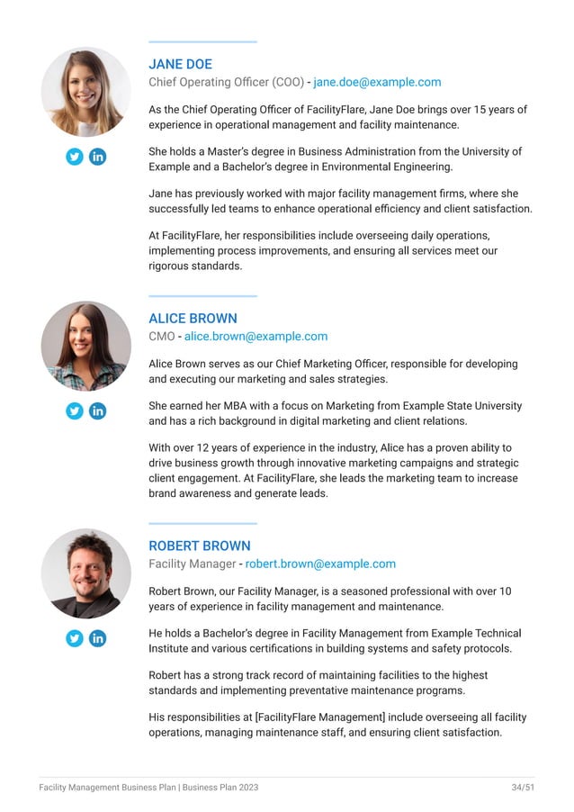 Facility Management Business Plan Example | PDF