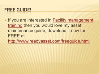 Facility management training | PPTX