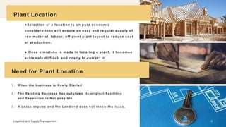 FACILITY PLANNING AND PLANT LOCATION (HAZEL GUEVARRA) LOGISTICS AND ...
