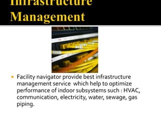 Facility Navigator by TSG | PPTX | Real Estate Industry | Industries