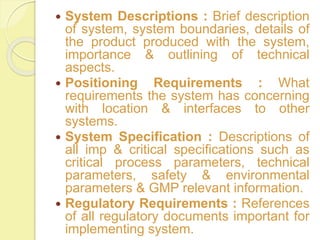 Facility Qualification & Consideration of Validation Aspects | PPTX