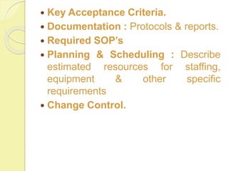 Facility Qualification & Consideration of Validation Aspects | PPTX