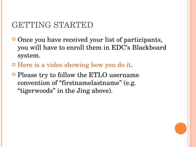 Facilitator Quick Start | PPT