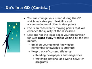 Facing a gd successfully | PPT